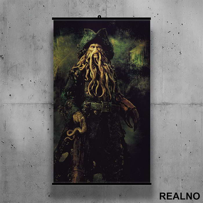 DAVY JONES - PIRATES OF THE CARIBBEAN - POSTER SA NOSAČEM