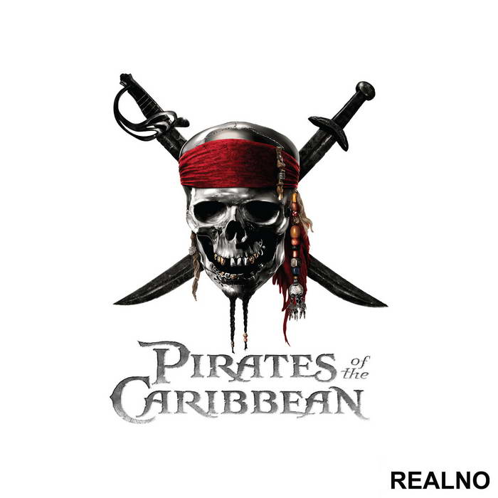 ON STRANGER TIDES SKULL - PIRATES OF THE CARIBBEAN - NALEPNICA