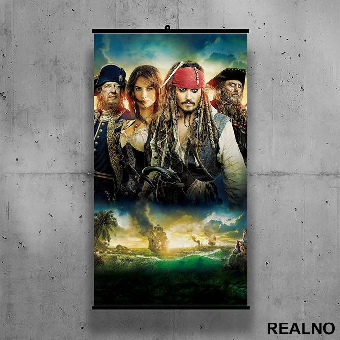 SPLIT - PIRATES OF THE CARIBBEAN - POSTER SA NOSAČEM