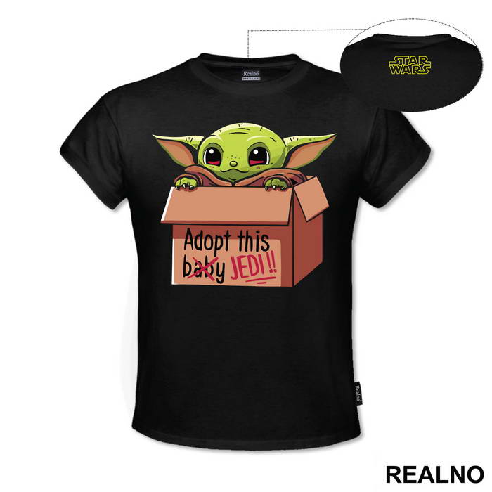 ADOPT THIS JEDI - BABY YODA - MANDALORIAN - STAR WARS - MAJICA