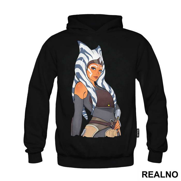 AHSOKA TANO CARTOON DRAWING - MANDALORIAN - STAR WARS - DUKS