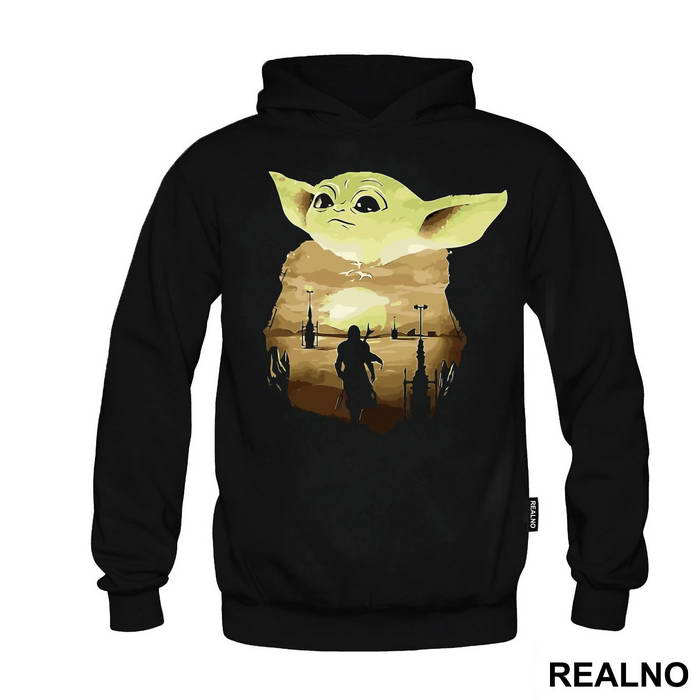 BABY YODA DOUBLE EXPOSURE - YODA - MANDALORIAN - STAR WARS - DUKS