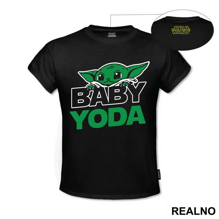 BABY YODA LOOKING OVER - YODA - MANDALORIAN - STAR WARS - MAJICA