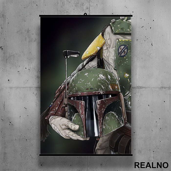 BOBA FETT HELMET - STAR WARS - POSTER SA NOSAČEM