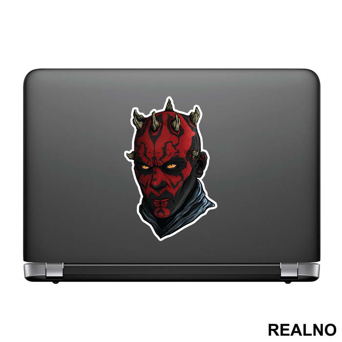 DARTH MAUL HEAD PORTRAIT - STAR WARS - NALEPNICA