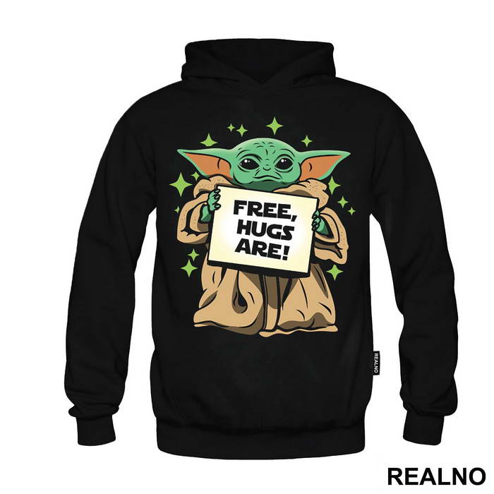 FREE HUGS ARE - BABY YODA - MANDALORIAN - STAR WARS - DUKS