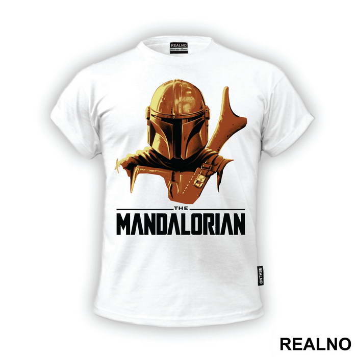 FRONT PORTRAIT - MANDALORIAN - STAR WARS - MAJICA