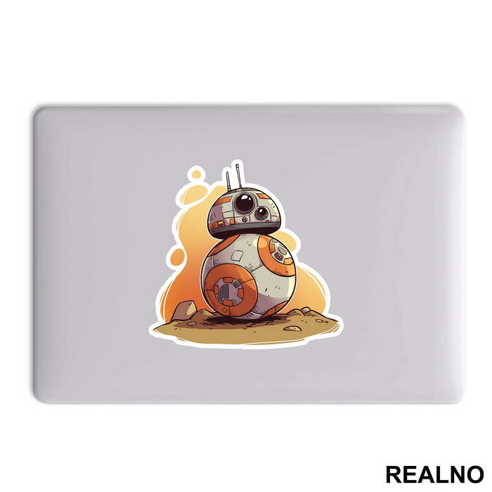 Lost In The Desert - BB - 8 - Star Wars - Nalepnica