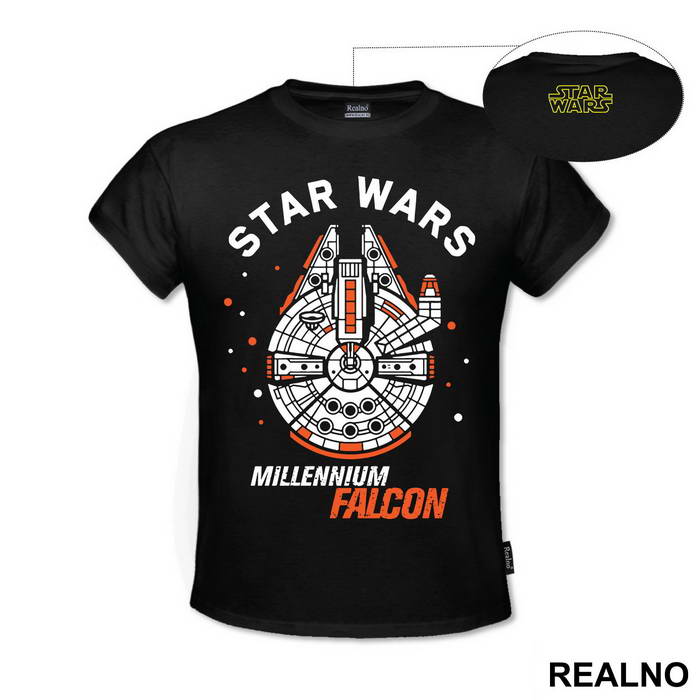 MILLENNIUM FALCON - ORANGE - STAR WARS - MAJICA