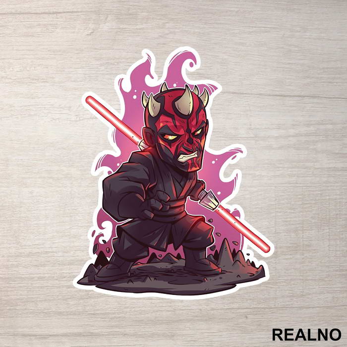 NEW SCHOOL ART - DARTH MAUL - STAR WARS - NALEPNICA