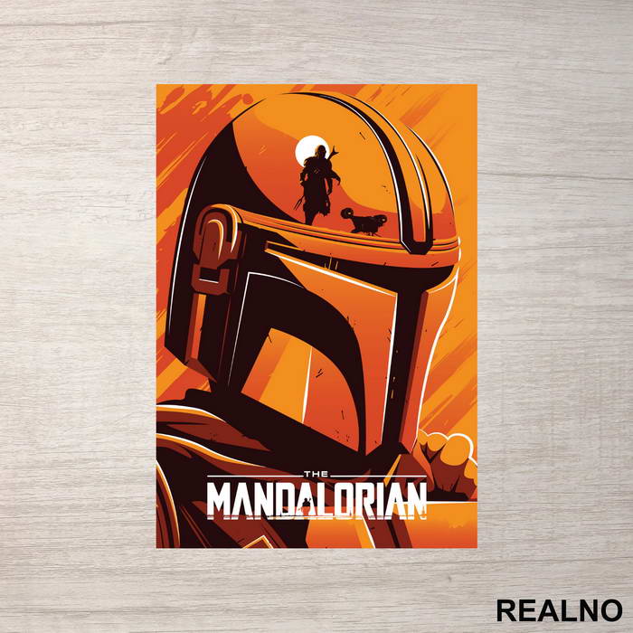 ORANGE - MANDALORIAN - STAR WARS - NALEPNICA