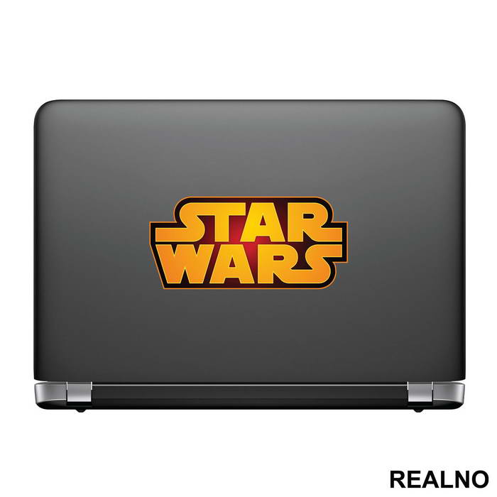 ORANGE GLOW LOGO - STAR WARS - NALEPNICA