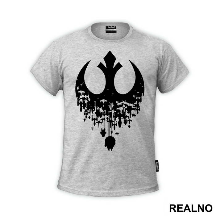 REBEL ALLIANCE - STARSHIPS - FALCON - STAR WARS - MAJICA