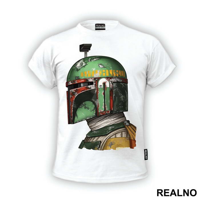 SIDE PORTRAIT - BOBA FETT - STAR WARS - MAJICA