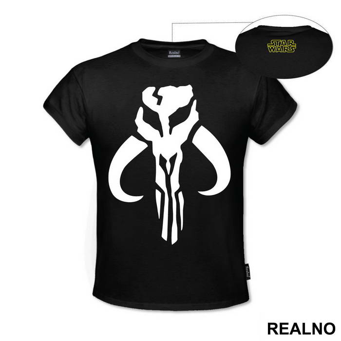 SKULL LOGO - MANDALORIAN - STAR WARS - MAJICA