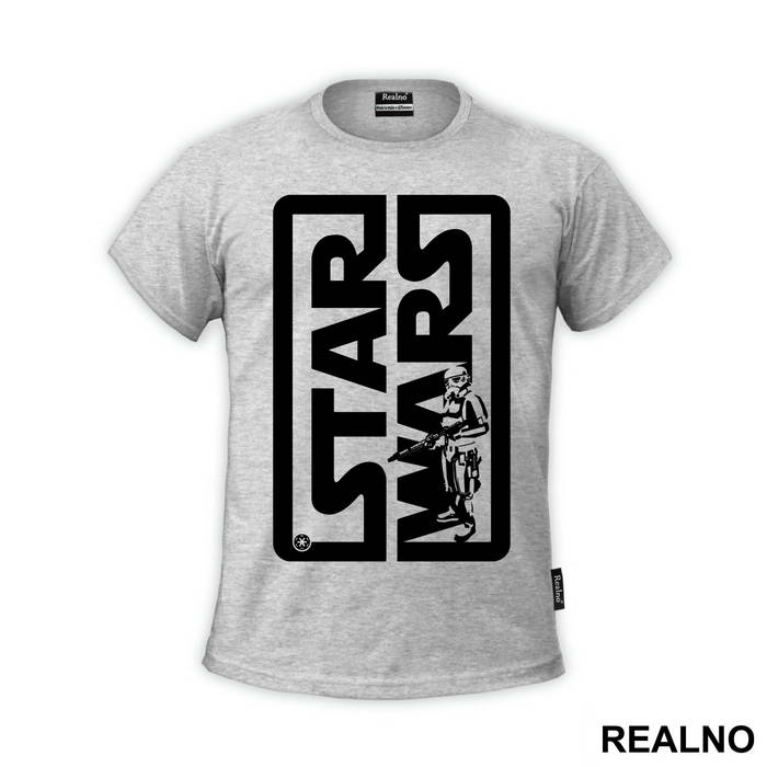STORMTROOPER IN LOGO - STAR WARS - MAJICA