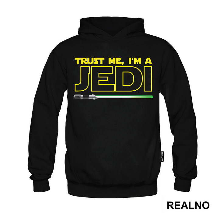 TRUST ME I'M A JEDI - GREEN LIGHT SABER - STAR WARS - DUKS