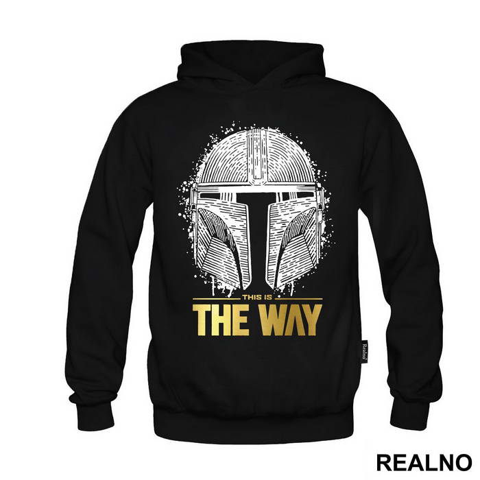 WHITE HELMET - THIS IS THE WAY GOLDEN - MANDALORIAN - STAR WARS - DUKS