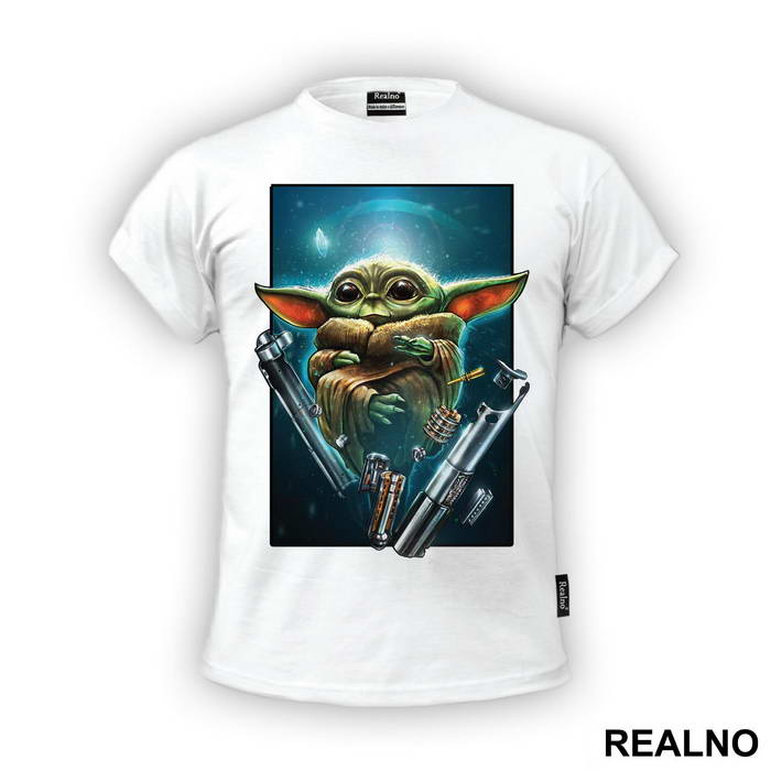 YODA DECONSTRUCTS LIGHTSABER - YODA - STAR WARS - MAJICA