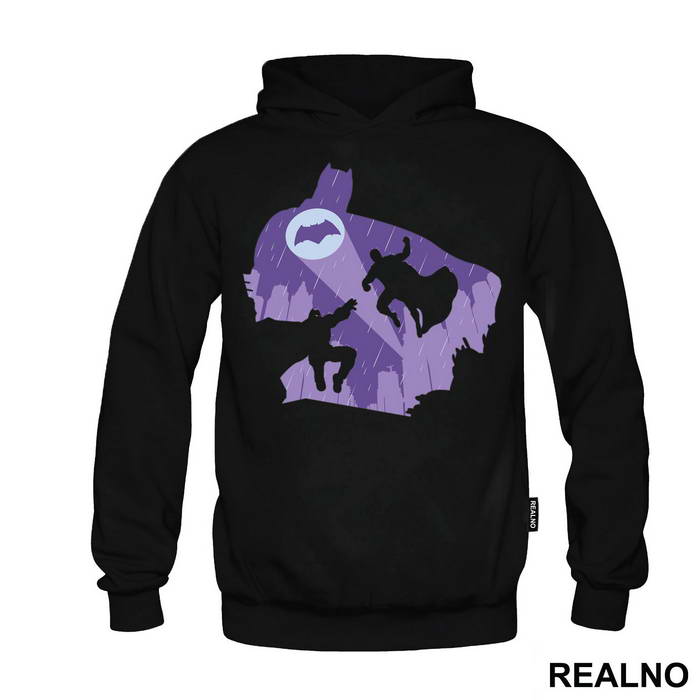 FIGHTING IN THE RAIN - SUPERMAN - BATMAN - DUKS