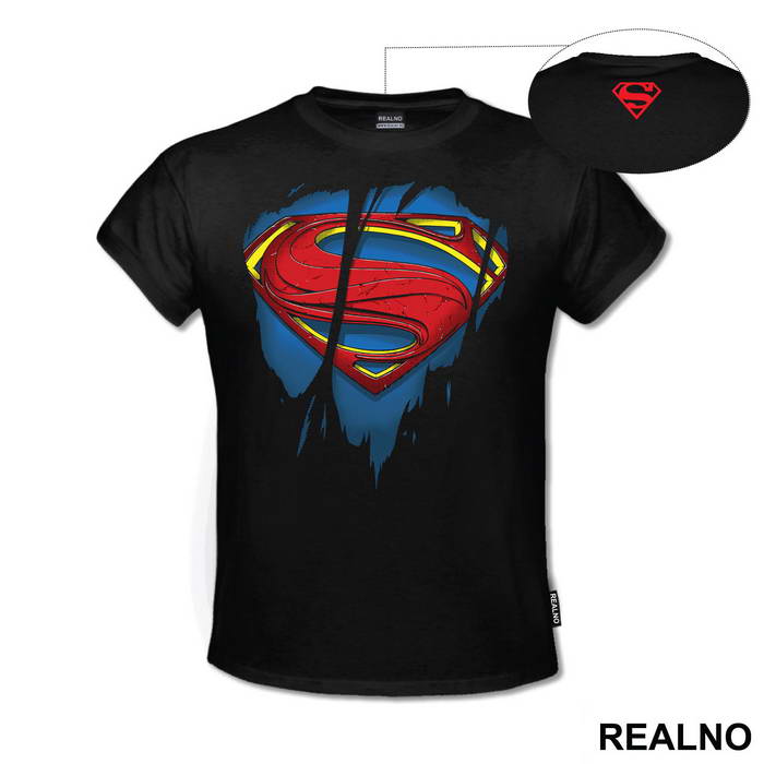 RIPPED SHIRT - CHEST LOGO - SUPERMAN - MAJICA