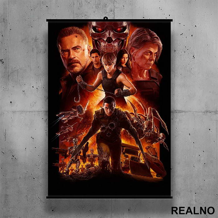 ORANGE - TERMINATOR - POSTER SA NOSAČEM