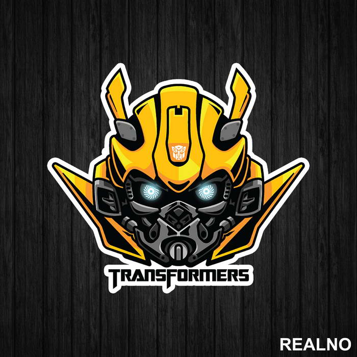 ANGRY BUMBLEBEE HEAD - TRANSFORMERS - NALEPNICA