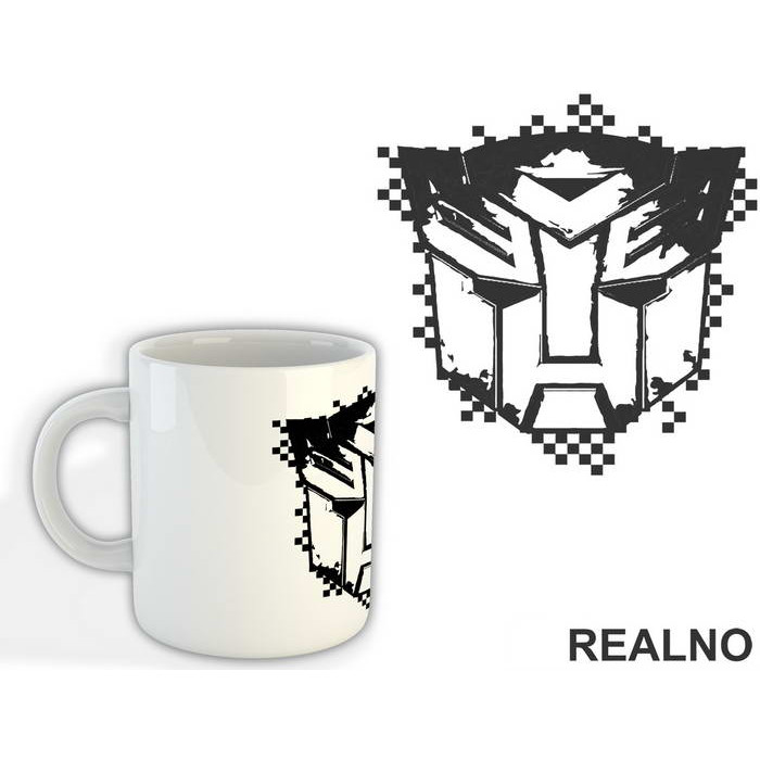 AUTOBOT SQUARES LOGO - TRANSFORMERS - ŠOLJA