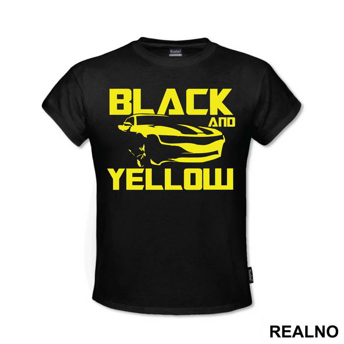 BLACK AND YELLOW - TRANSFORMERS - MAJICA