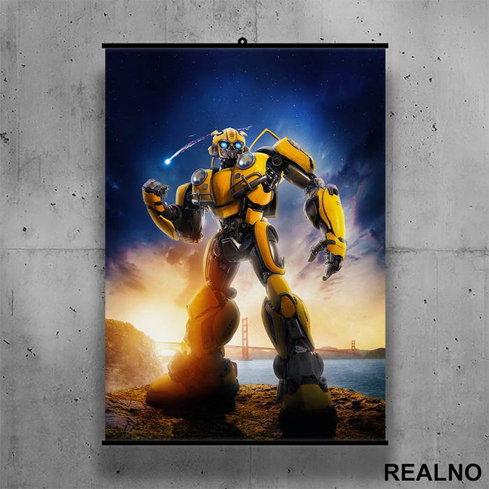 BUMBLEBEE - STANDING - TRANSFORMERS - POSTER SA NOSAČEM