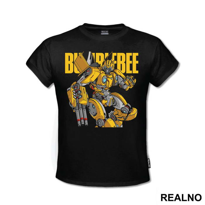 BUMBLEBEE AND HIS MACHINE GUN - TRANSFORMERS - MAJICA