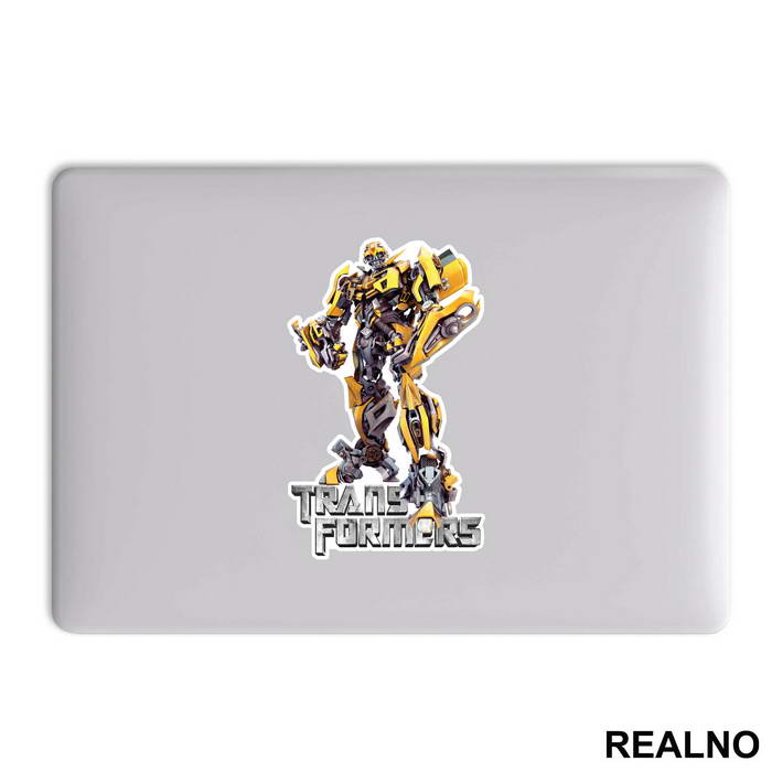 BUMBLEBEE AND METALLIC LOGO - TRANSFORMERS - NALEPNICA