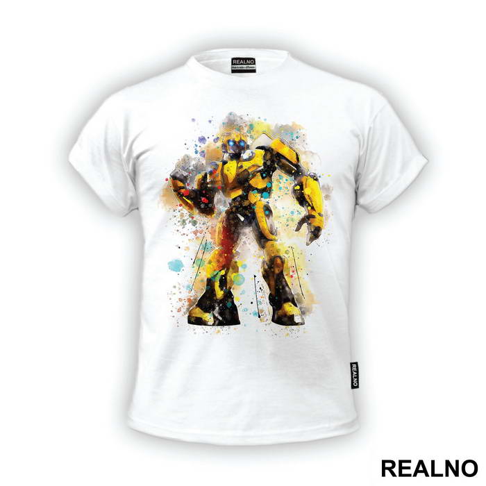 BUMBLEBEE PAINT SPLASH - TRANSFORMERS - MAJICA