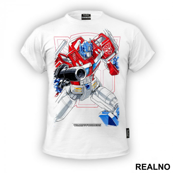 OPTIMUS PRIME - DRAWING - TRANSFORMERS - MAJICA