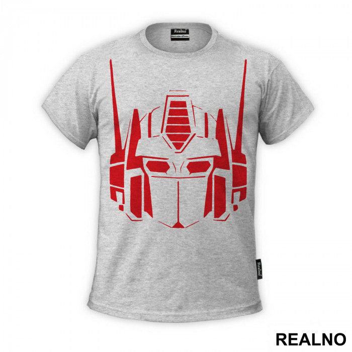 OPTIMUS PRIME - RED STENCIL - TRANSFORMERS - MAJICA