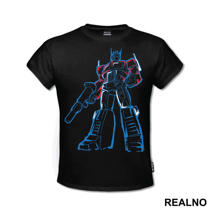 OPTIMUS PRIME COLORFUL OUTLINE - TRANSFORMERS - MAJICA