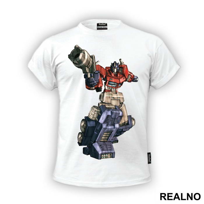 OPTIMUS PRIME WITH A GUN - TRANSFORMERS - MAJICA