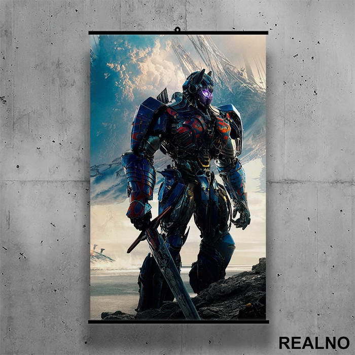 READY - OPTIMUS PRIME - TRANSFORMERS - POSTER SA NOSAČEM