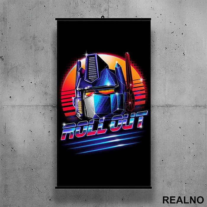 ROLL OUT - TRANSFORMERS - POSTER SA NOSAČEM