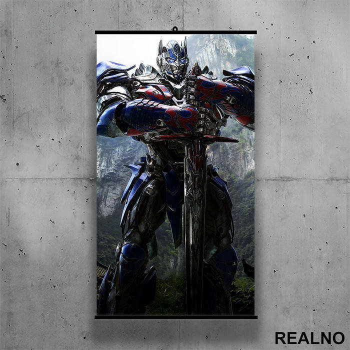 STANDING - OPTIMUS PRIME - TRANSFORMERS - POSTER SA NOSAČEM