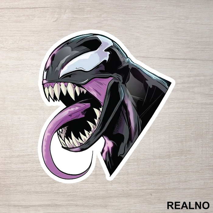 HEAD ILLUSTRATION - SCREAM - VENOM - NALEPNICA