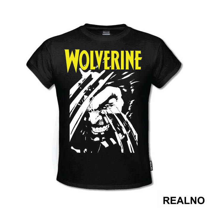 FACE AND YELLOW LOGO - WOLVERINE - MAJICA