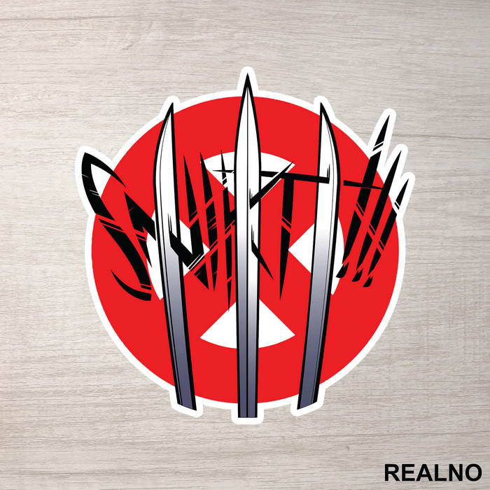 SKINT X-MEN LOGO - WOLVERINE - NALEPNICA