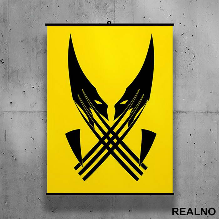 YELLOW - WOLVERINE - POSTER SA NOSAČEM