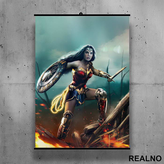 STANDING - WONDER WOMAN - POSTER SA NOSAČEM