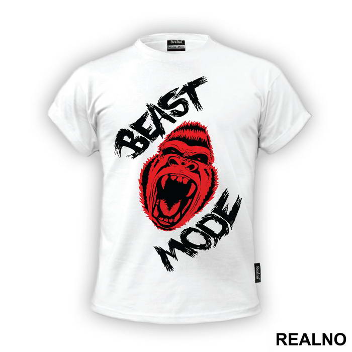 BEAST MODE - RED GORILLA - TRENING - MAJICA