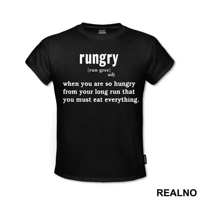 RUNGRY - TRČANJE - RUNNING - MAJICA