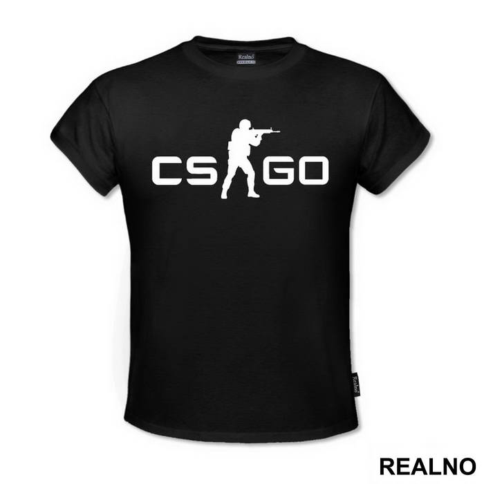 CS GO LOGO WITH SNIPER - COUNTER - STRIKE - CS - MAJICA