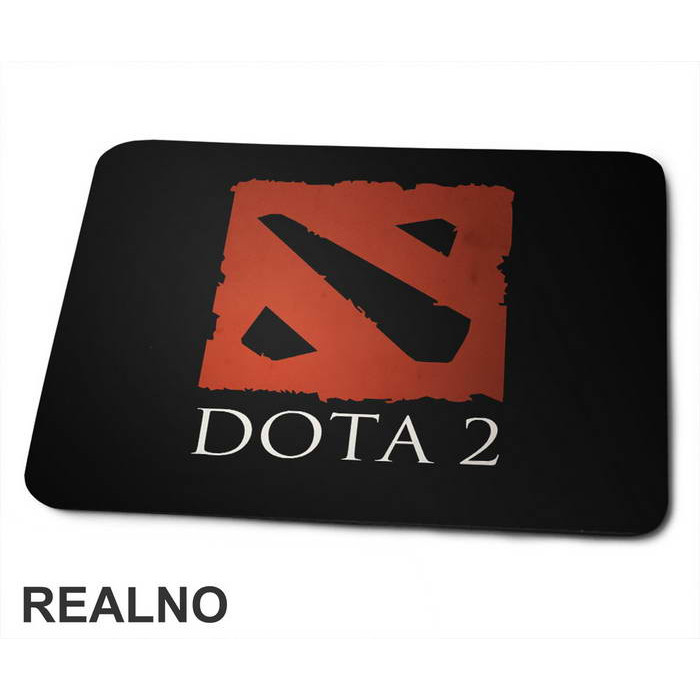 DOTA 2 LOGO - BLACK AND RED - PODLOGA ZA MIŠ