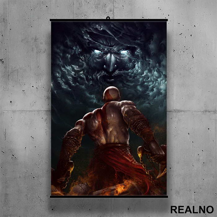 SKY - GOD OF WAR - POSTER SA NOSAČEM